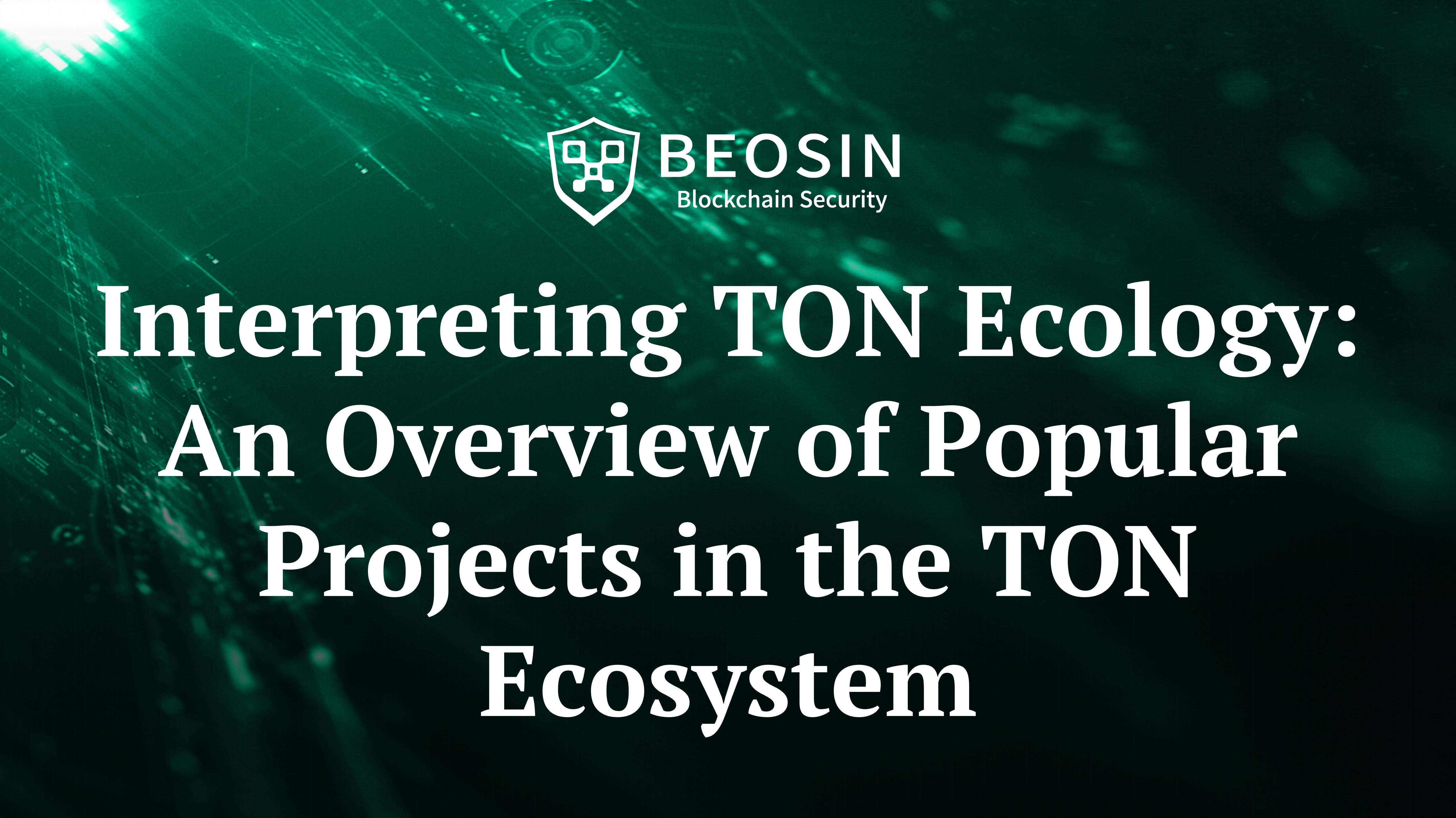 Interpreting TON Ecology: An Overview of Popular Projects in the TON ...